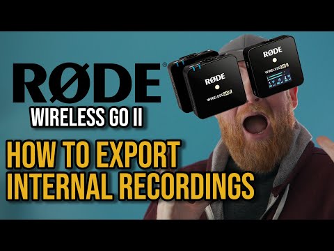 How to Export Audio from Rode Wireless Go II Internal Recorder
