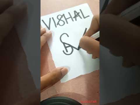 VISHAL NAME LOGO DESIGN #shorts #ytshorts