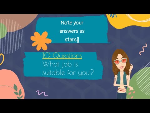 What job is suitable for you? Personality Tests-Funny quizes ,@personality_quizes
