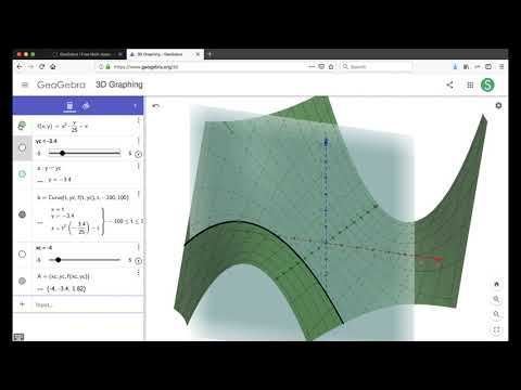 Exploring Partial Derivatives in GeoGebra 3D