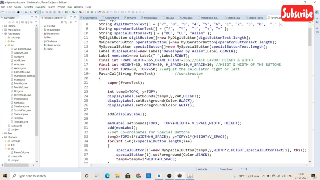 small project in Java #calculator #javaprogramming #java #eclipse ide|calculator by using Java basic