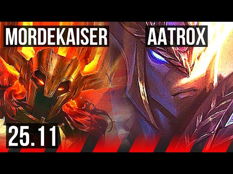 MORDEKAISER vs AATROX (TOP) | 10/1/6, Godlike | KR Master | 25.11