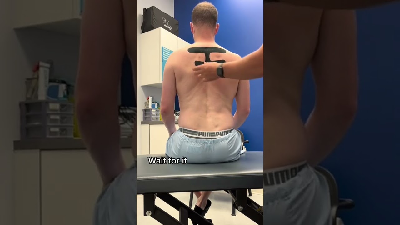 Fix your posture with Dr. Julian  using Spidertech’s postural pre-cut! #posture #posturecorrector
