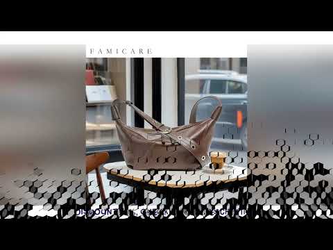 Famicare 2025 Luxury Genuine Leather Crossbody Bag for Women Simple Dumpling Style Fashion Shoulder