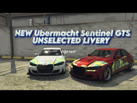 *NEW* Ubermacht Sentinel GTS UNSELECTED LIVERY METHOD | FREE AND EASY [NEWGEN/OLDGEN]