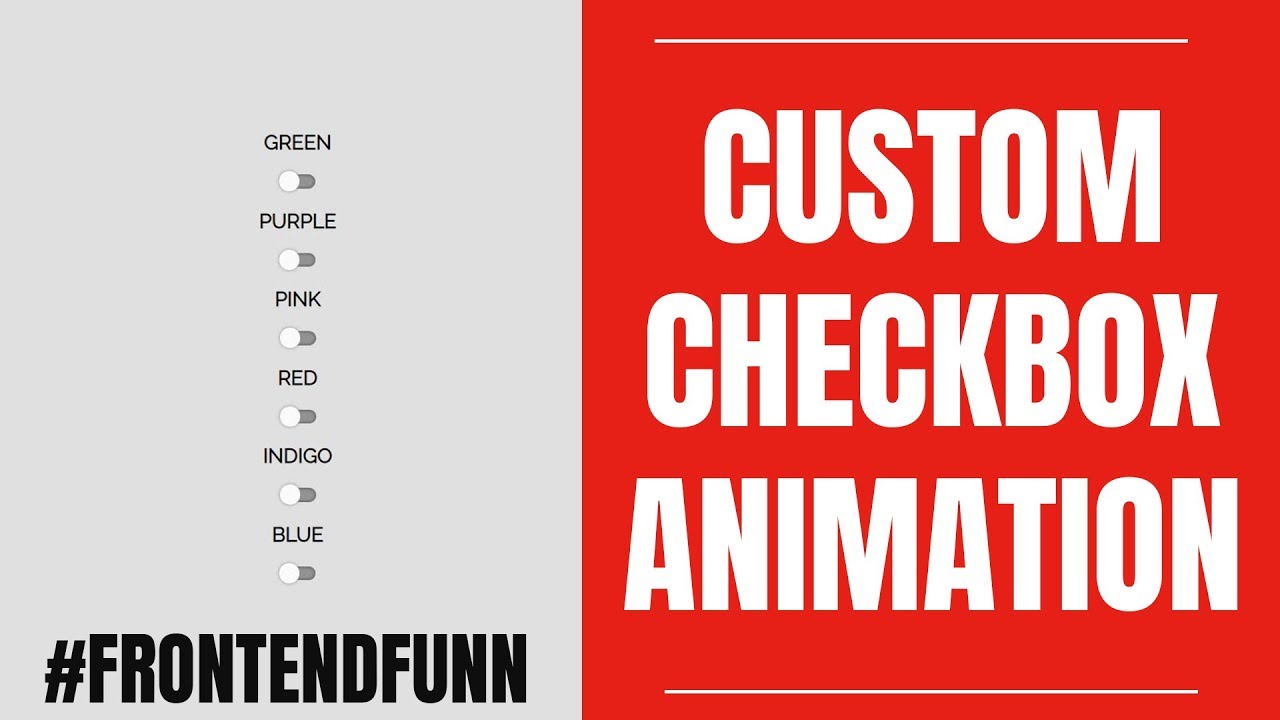 Custom Checkbox Toggle Switch Animation Tutorial using Pure CSS - web development