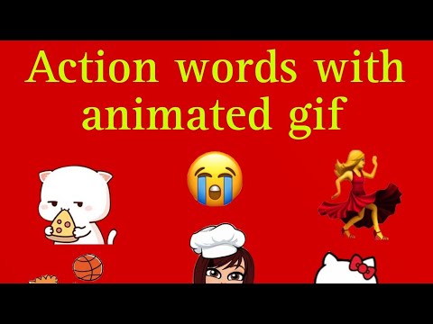 action words/action with gif/verbs/doing words/ing words