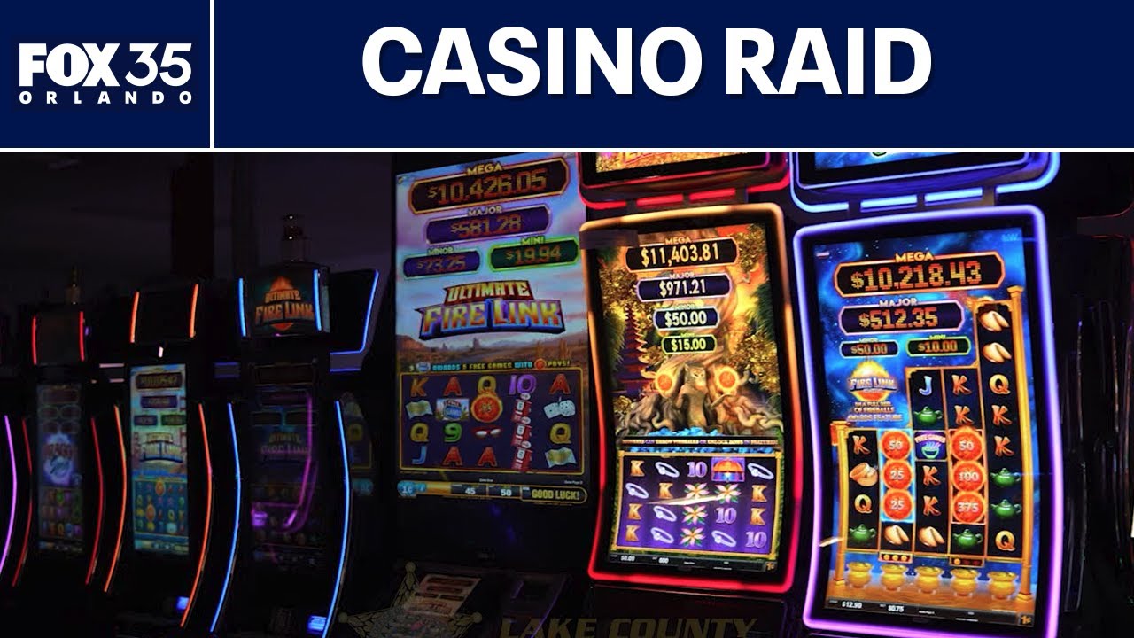 Authorities raid three alleged illegal gambling halls in Lake County