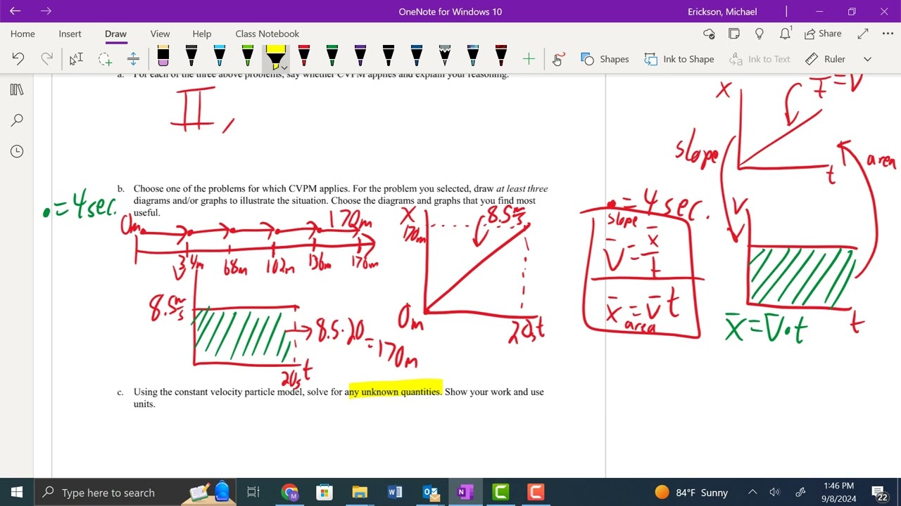 Constant Velocity Worksheet 5