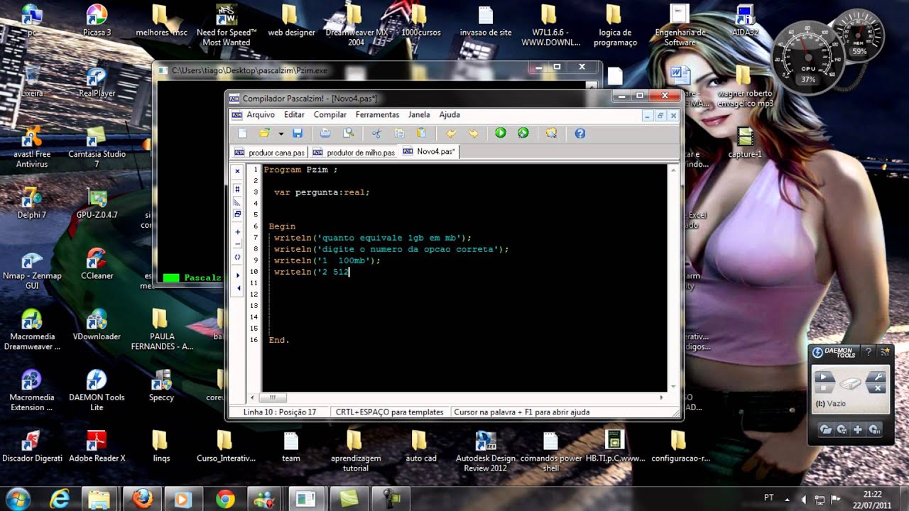 programando em pascal