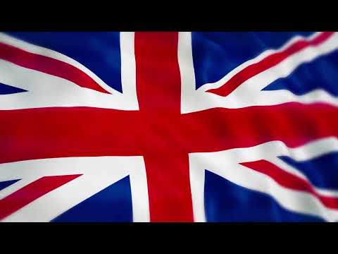 [10 Hours] Union Flag Of United Kingdom Waving - Video & Audio - Waving Flags