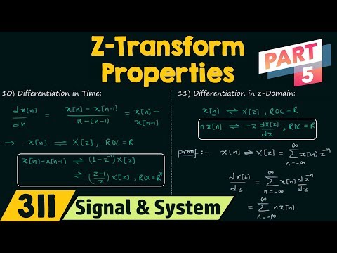 Properties of Z-Transform (Part 5) Video Lecture - Crash Course for GATE ECE (English ...