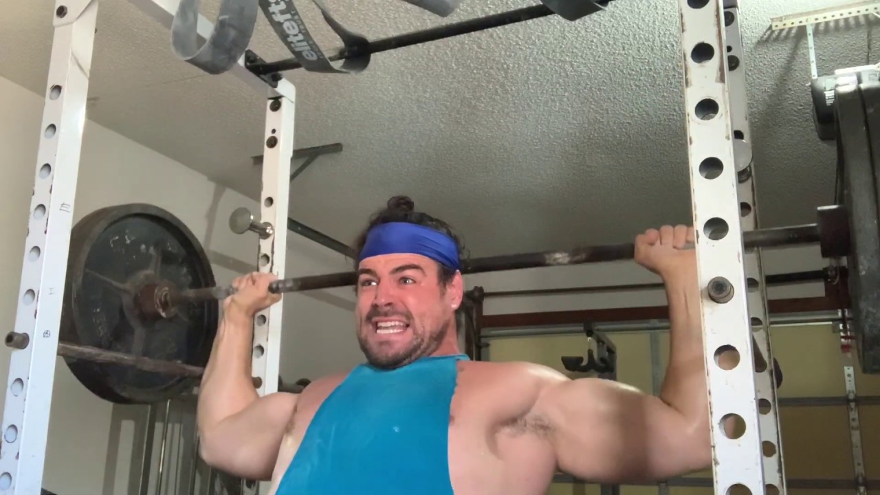 225x4 Seated Behind Neck Presses