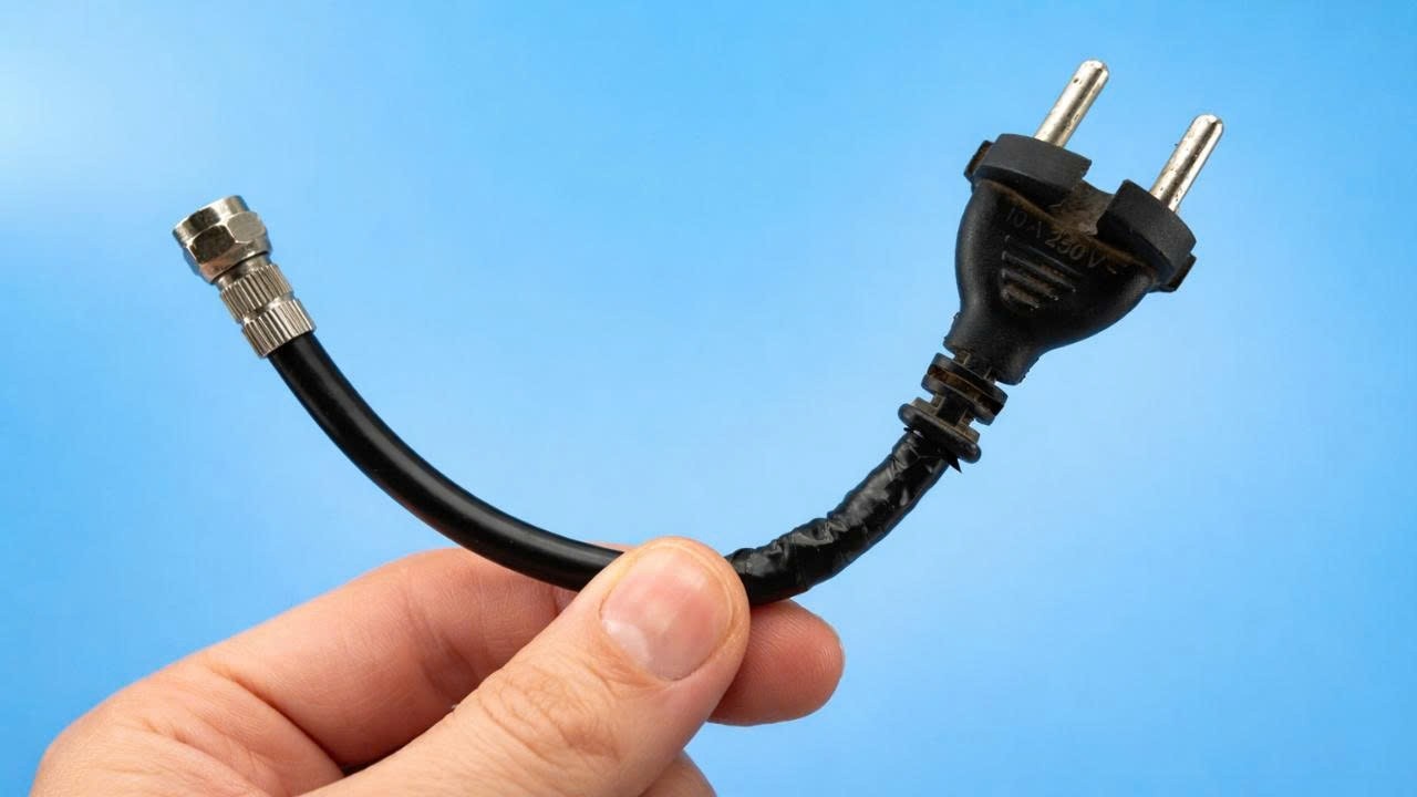 Plug a Power Plug Behind Your TV and Save Money! Don’t Buy an Antenna Again 😱