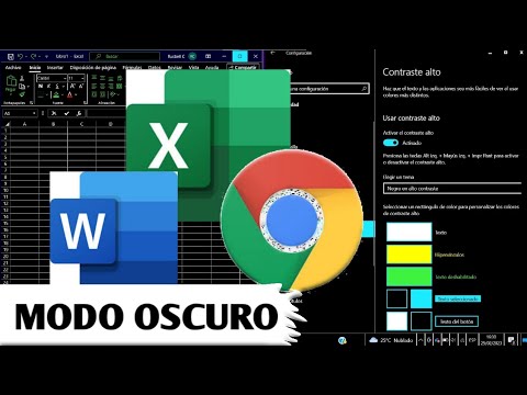 como poner en MODO OSCURO EXCEL, WORD Y OTROS en Windows 10 de la forma más fácil