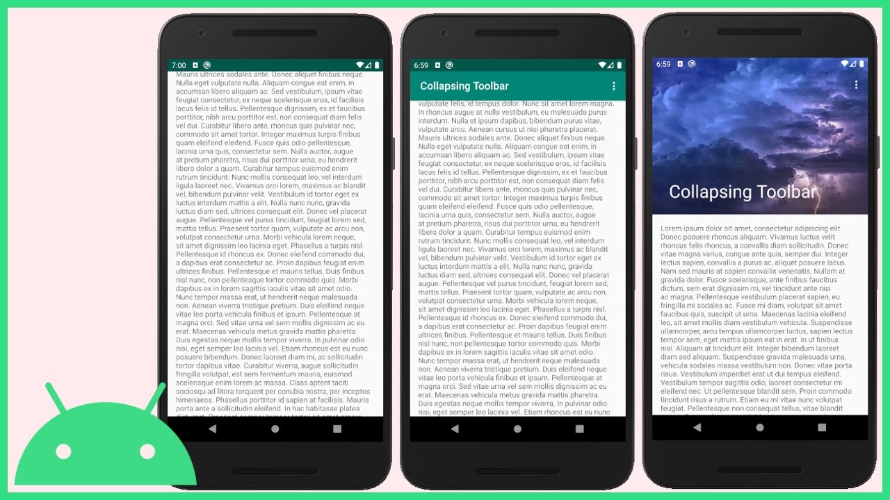 Collapsing Toolbar with Image - Android Studio Tutorial