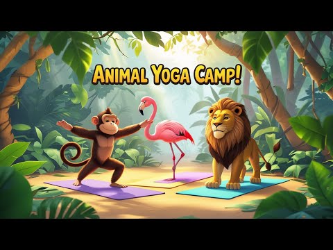 Animal Yoga Camp for Kids 🐵🧘 | Fun Jungle Yoga Adventure!