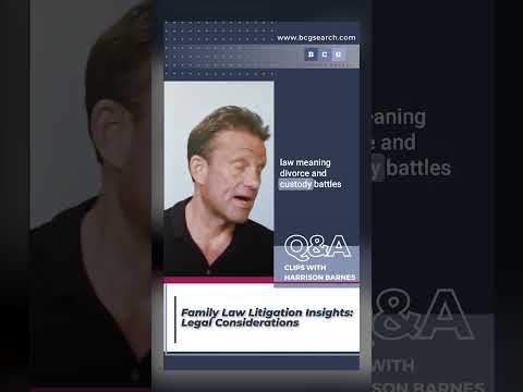 Family Law Litigation Insights: Legal Considerations #familylaw #familylawyer #legalcareers #lawyers