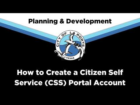 How To Create a Citizen Self Service Portal Account
