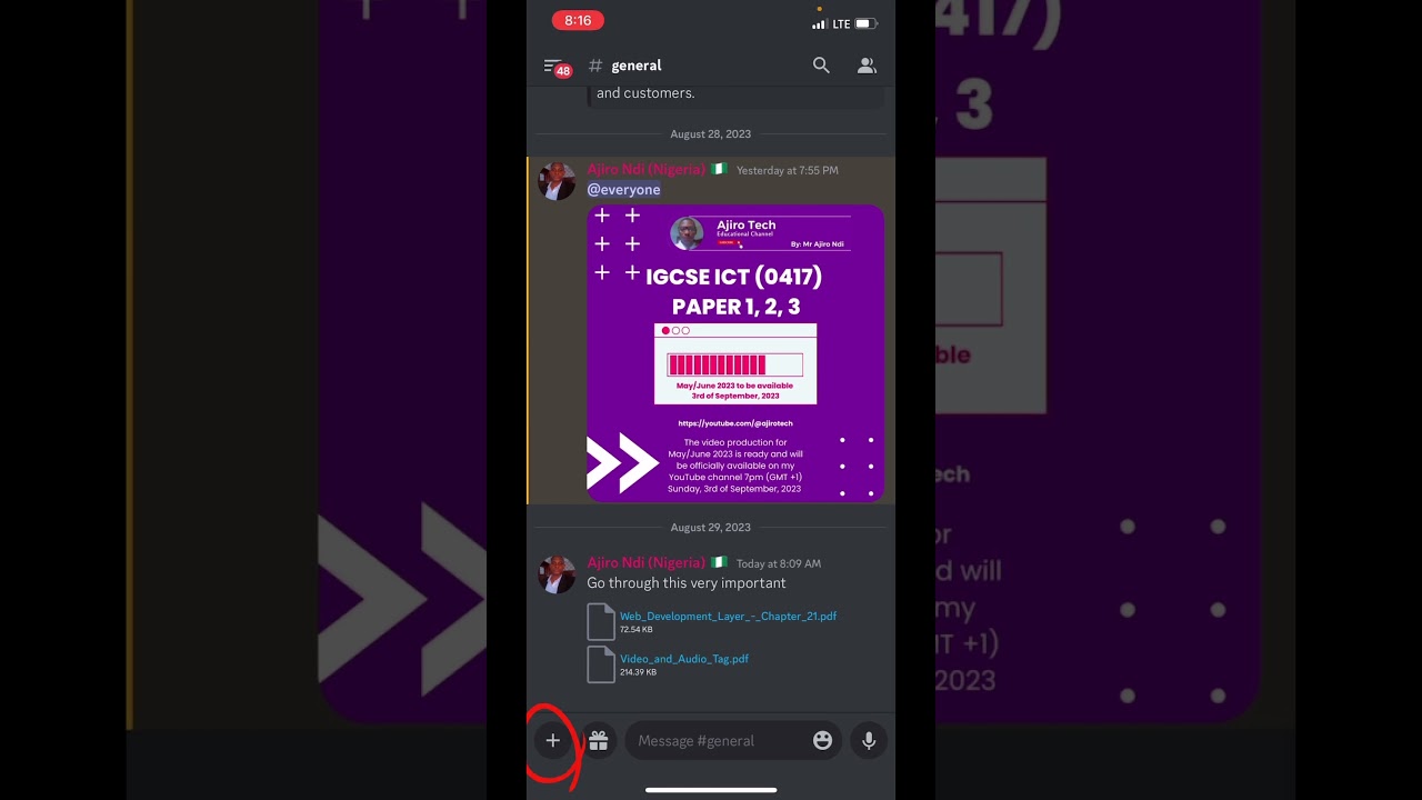 How to upload PDF on Discord