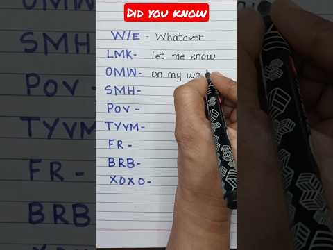 common abbreviations 🤔 | Do you know these abbreviations #shorts #funny #fyp #abbrevations