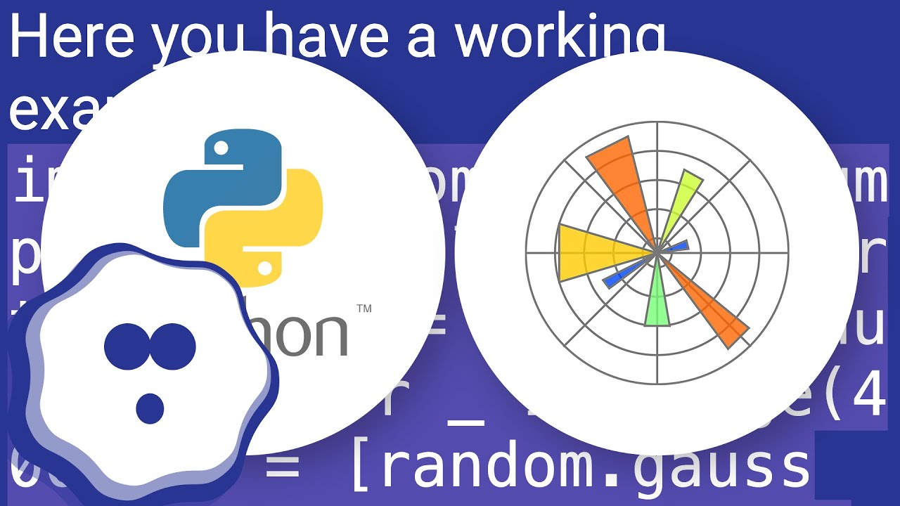 Plot two histograms on single chart with matplotlib
