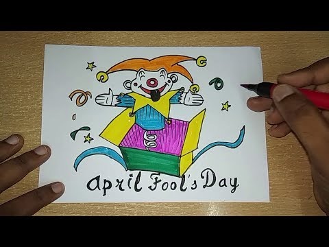 April Fool Drawing for kids | Draw April Fool’s Day drawing for kids ...