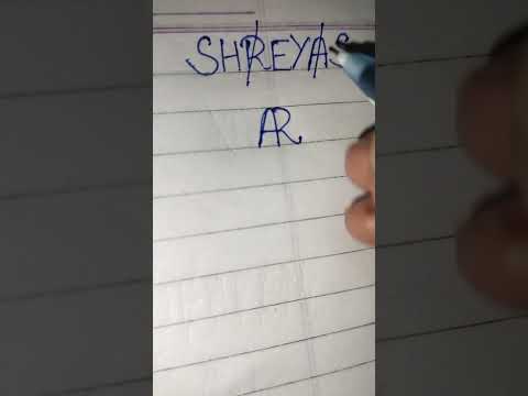 Shreyas name logo/ #shorts #ytshorts #nameart #namedesign #shreyasnamelogo