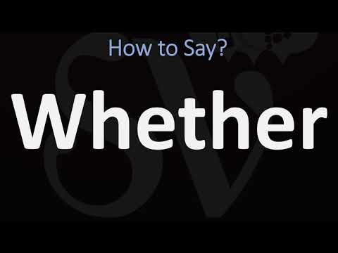 How to Pronounce Whether? (CORRECTLY)