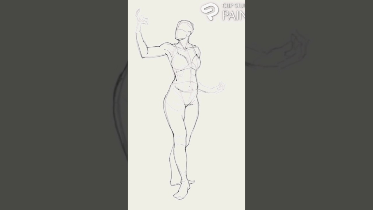 Anatomy Studies #standingposes #clipstudiopaint #timelapsedrawing