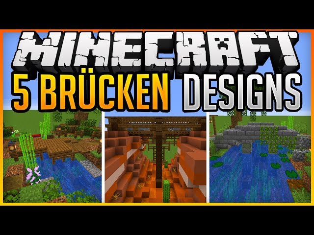 5 Bridge Designs Tutorial Minecraft Map