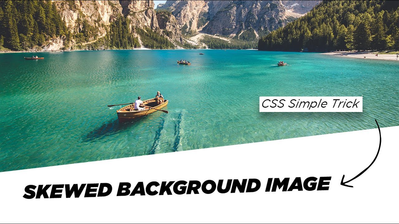 CSS Skewed Background Image | Pure CSS Skewed Background