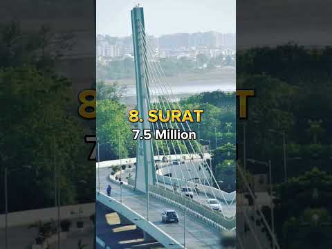 Top 10 Most Populated Cities In India 🇮🇳 #shorts #india #viral