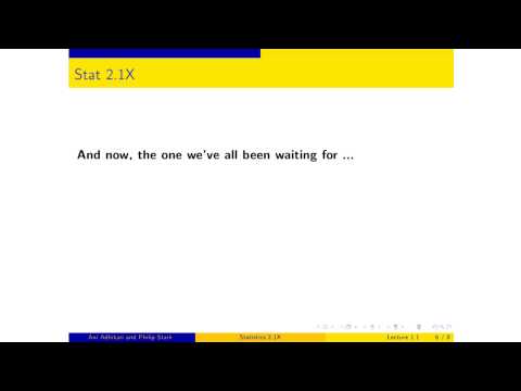 UCBerkeleyX: Introduction to Statistics: Descriptive Statistics - Stat2.1x: Part  1