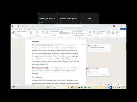 Format research paper and MS Excel