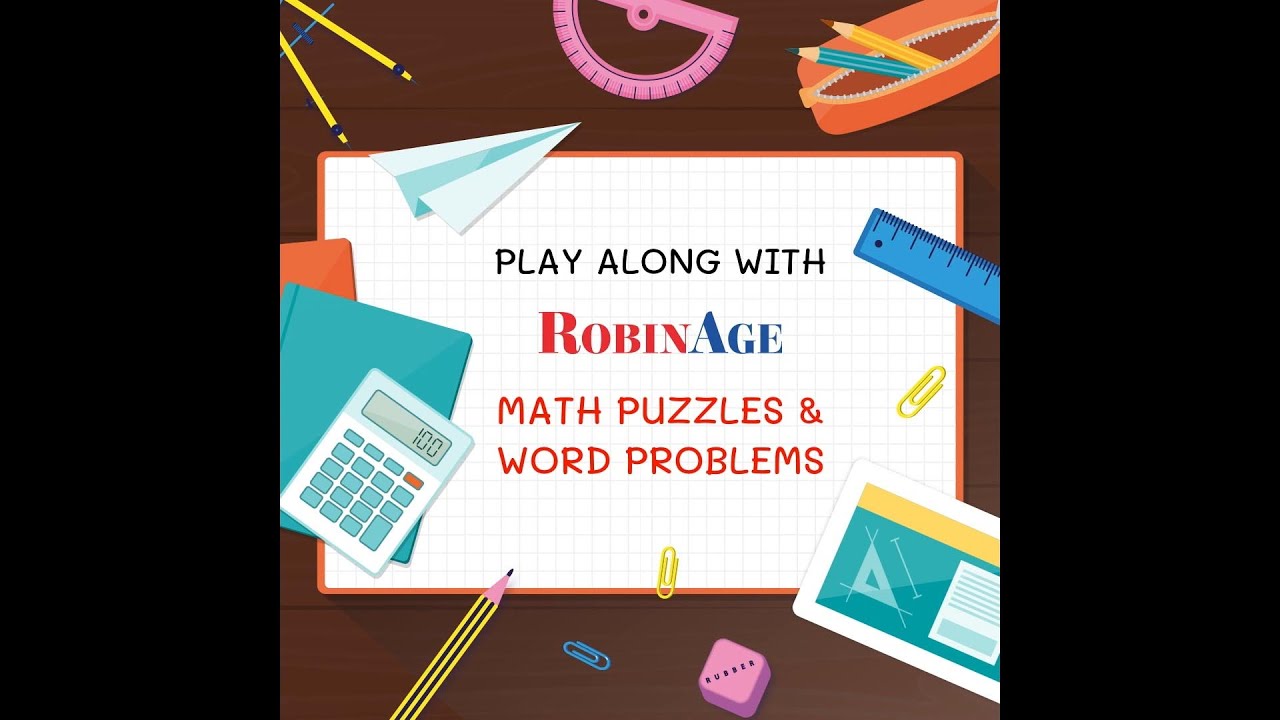 Math Puzzles & Word Problems: Play Along with RobinAge