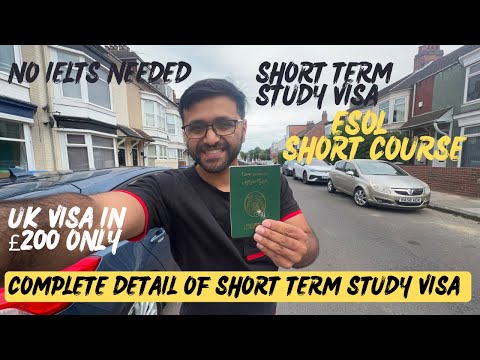 UK 🇬🇧 short term study visa in £200 only | ESOL english language courses UK for short term visa 2024