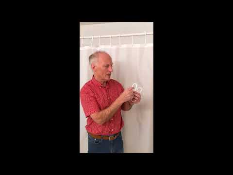 "New style" extra long shower rings and how to put them together
