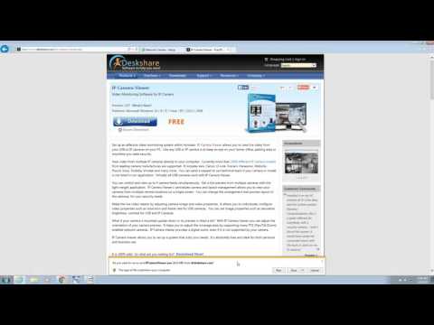Part 2 view the iCamera-1000 IP camera using free software