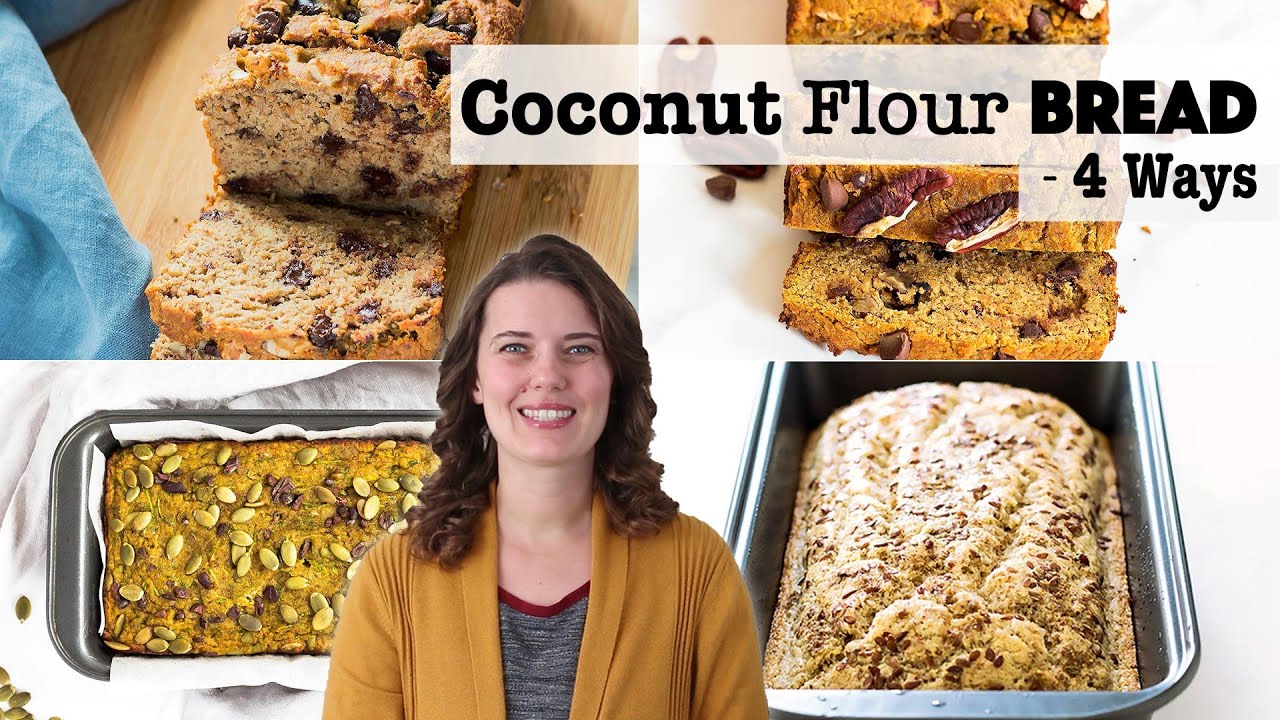 How to make Coconut Flour Bread 4 different Ways