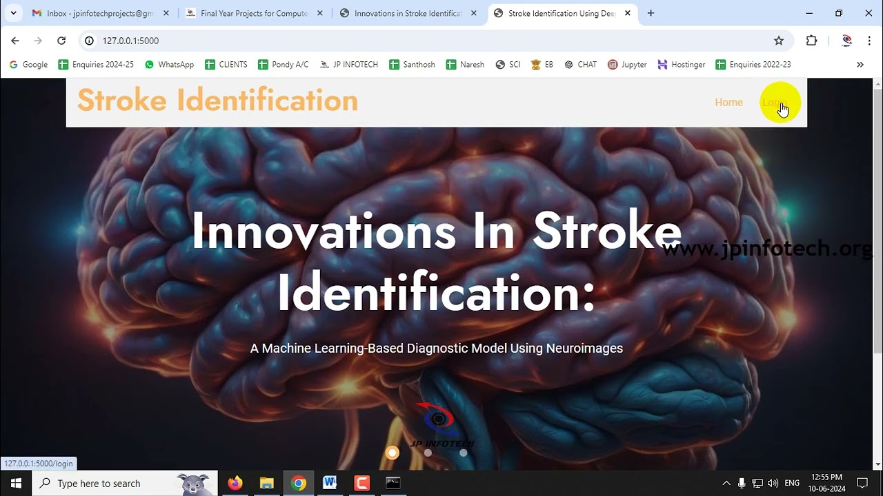 Brain Stroke Detection System based on CT images using Deep Learning | Python IEEE Project