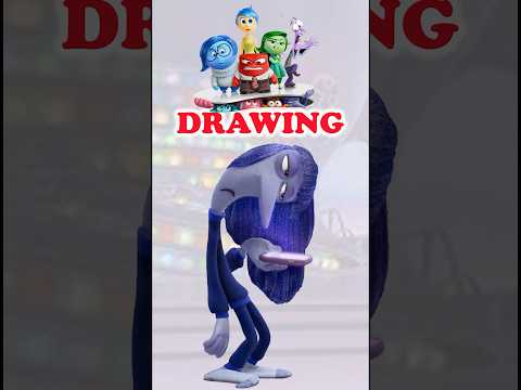 Drawing Disney Ennui Boredom from inside out 2 montage #disney #insideout #insideout2 #pixar #shorts