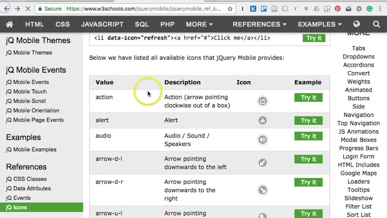 JQuery Mobile Panel and JQuery Mobile Navigation Tutorial