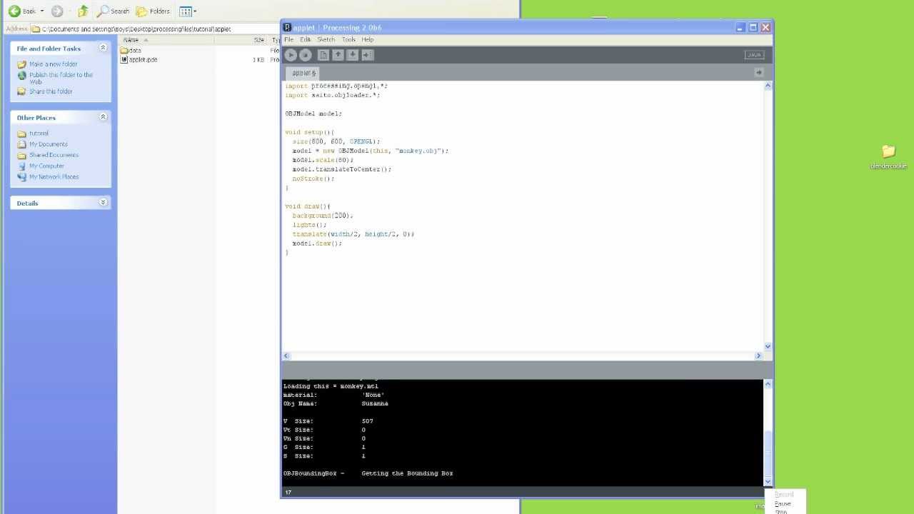 How to Import a .OBJ file into Processing