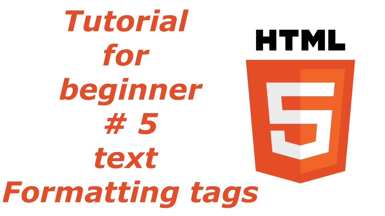 HTML5 Tutorial 5 - HTML Text Formatting tags | BTT