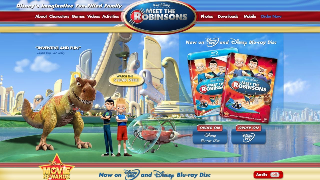 Meet the Robinsons Flash Website in 2007