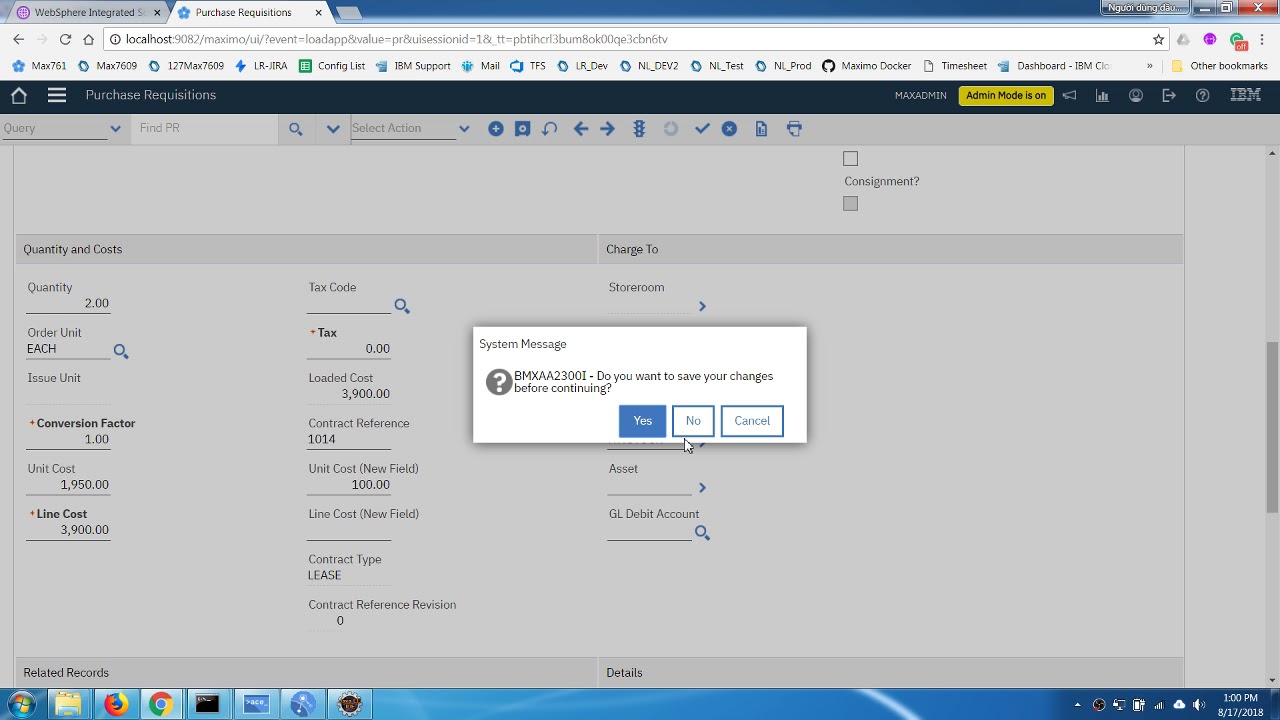 Maximo Java Customization - 04 - write action method for a new field