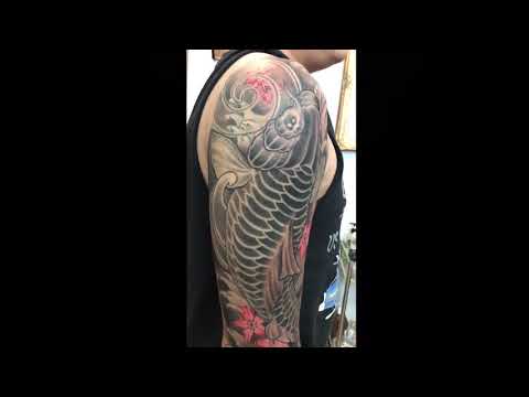 Koi fish Japanese tattoo : Hua hin monkey tattoo studio
