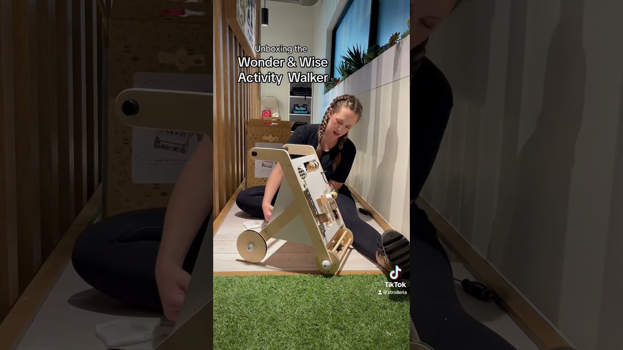 Unboxing the Wonder & Wise Activity Walker! 🖤🤍 #baby