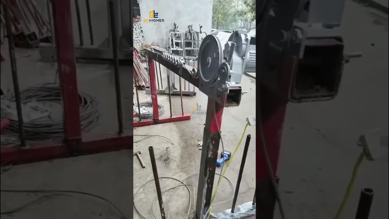 GO HIGHER Suspended Platform Wire rope straightening machine #suspendedplatform #suspended